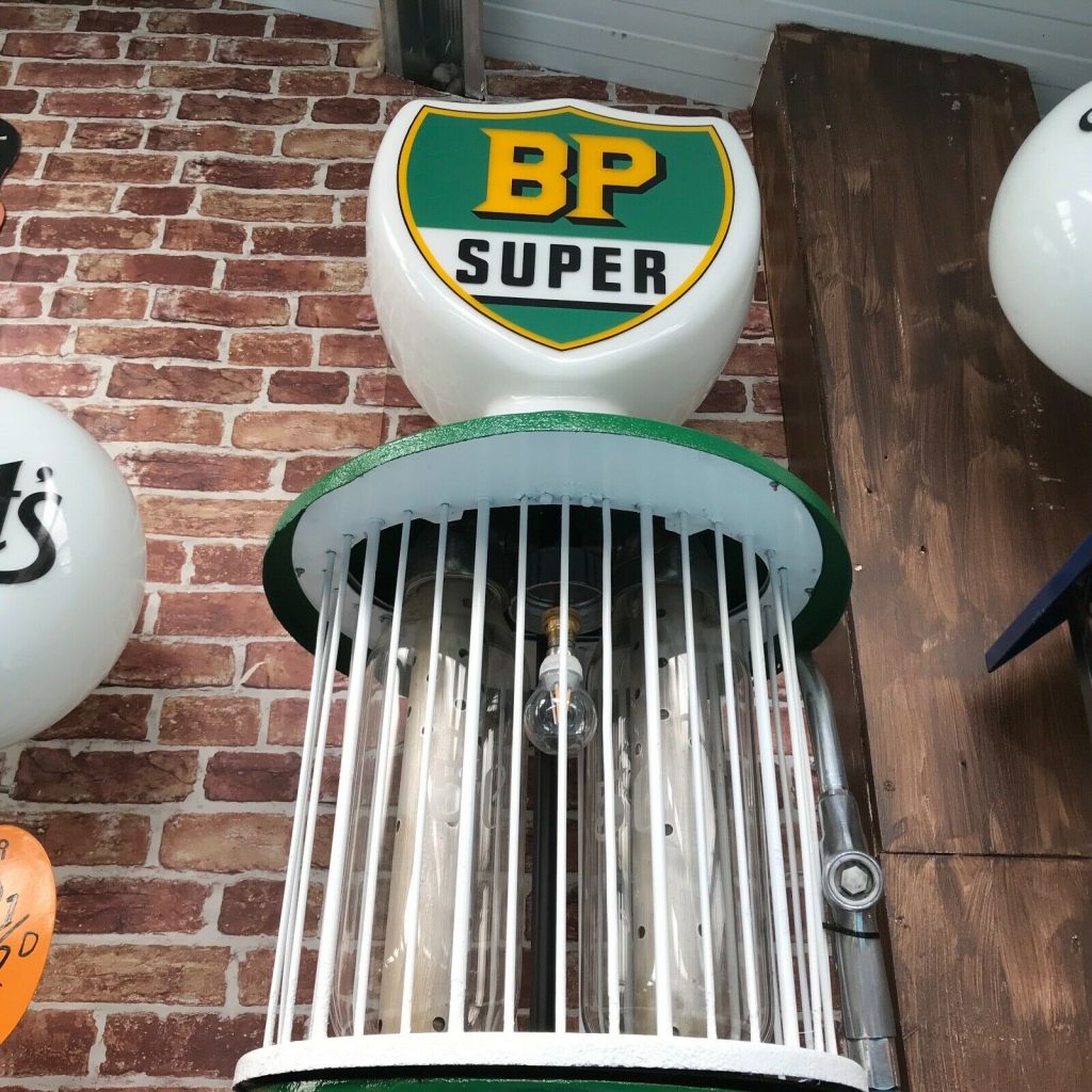 VINTAGE PETROL PUMP SATAM WITH BP LIVERY #3433 | Matts Automobilia