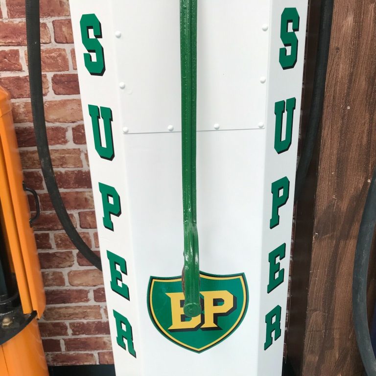 VINTAGE PETROL PUMP SATAM WITH BP LIVERY #3433 | Matts Automobilia