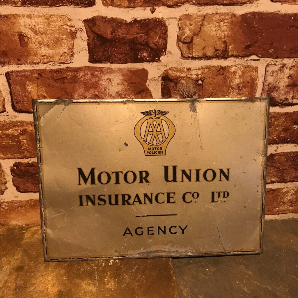 AA MOTOR UNION DESKTOP SIGN – #3604 – Matts Automobilia