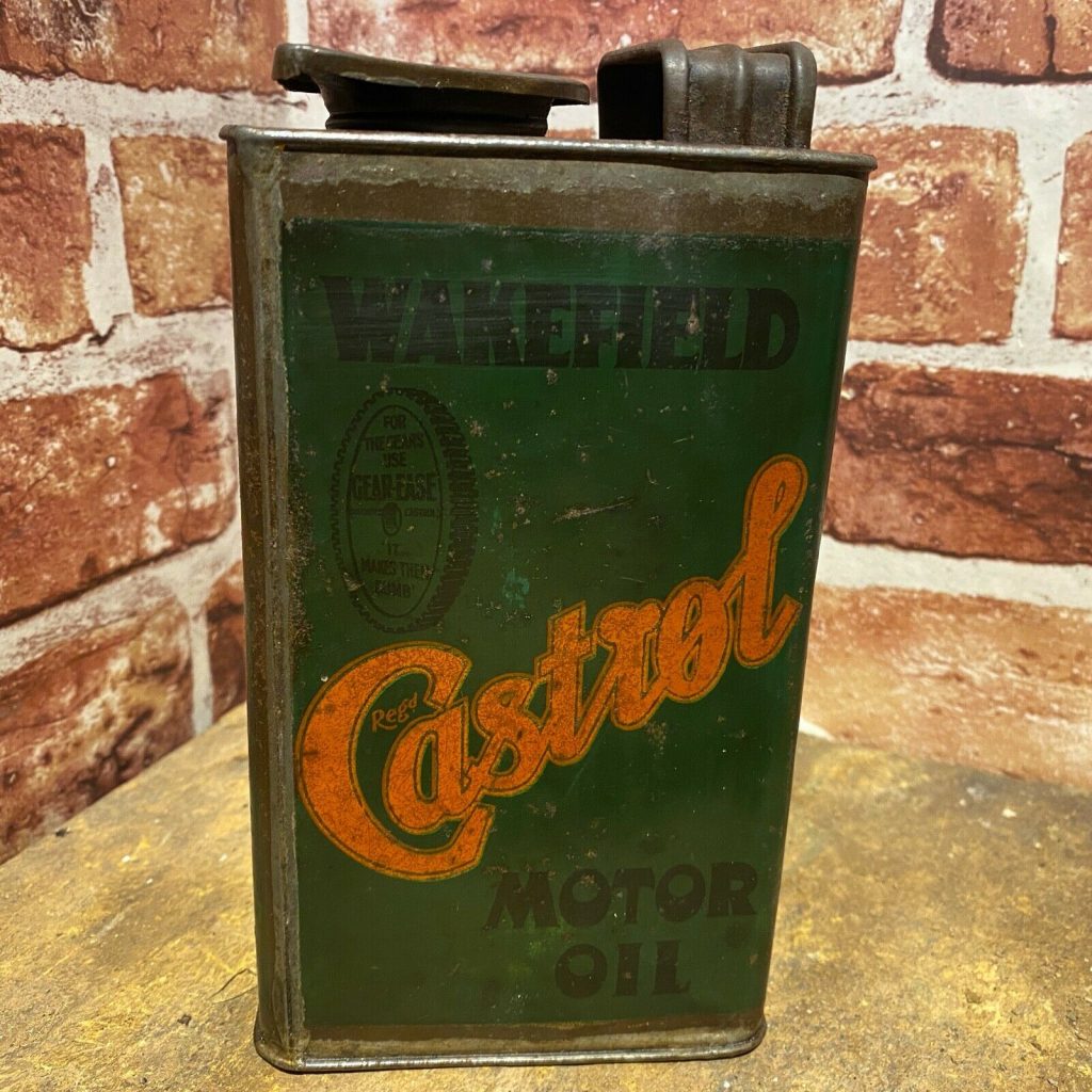 VINTAGE OIL CAN – CASTROL QUART #4614 | Matts Automobilia
